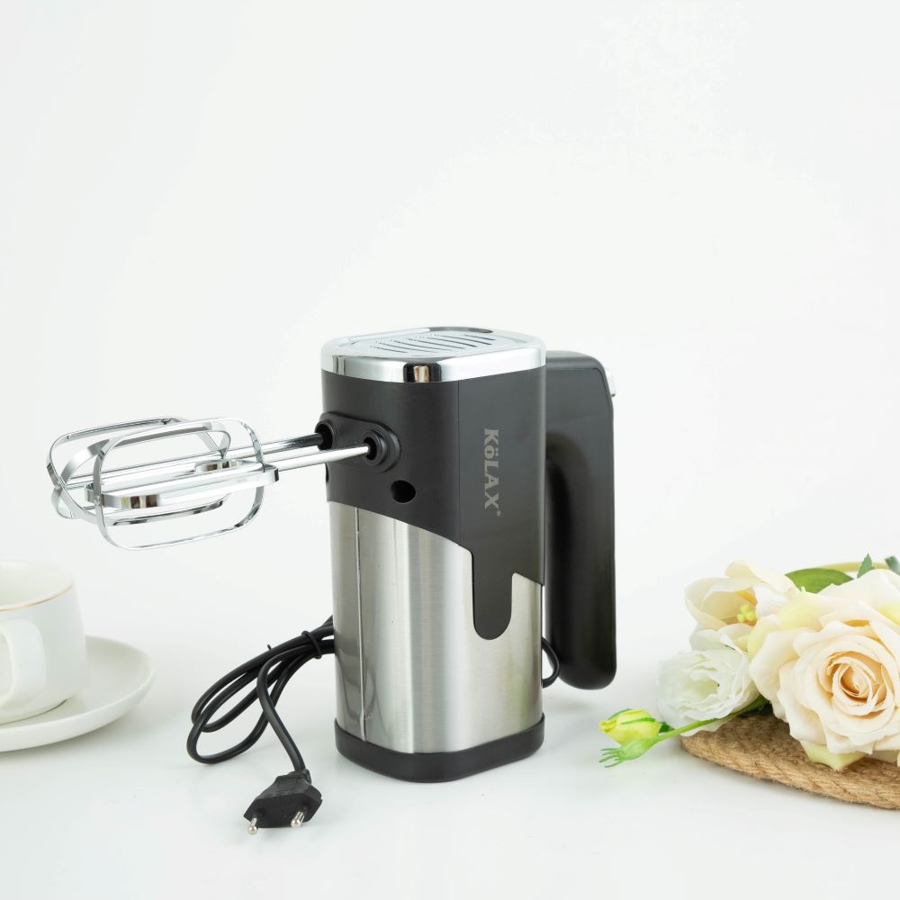 KOLAX Electric Hand Mixer 600W Handheld Mixer with Whisk Dough Hook and ...
