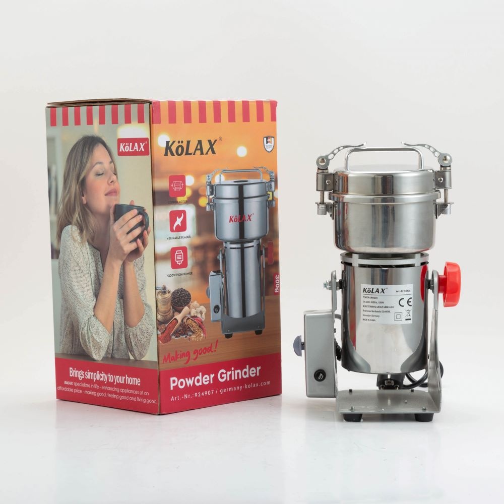 300g Electric Grain Mill Grinder 1200W High Speed Powder Grinder ...